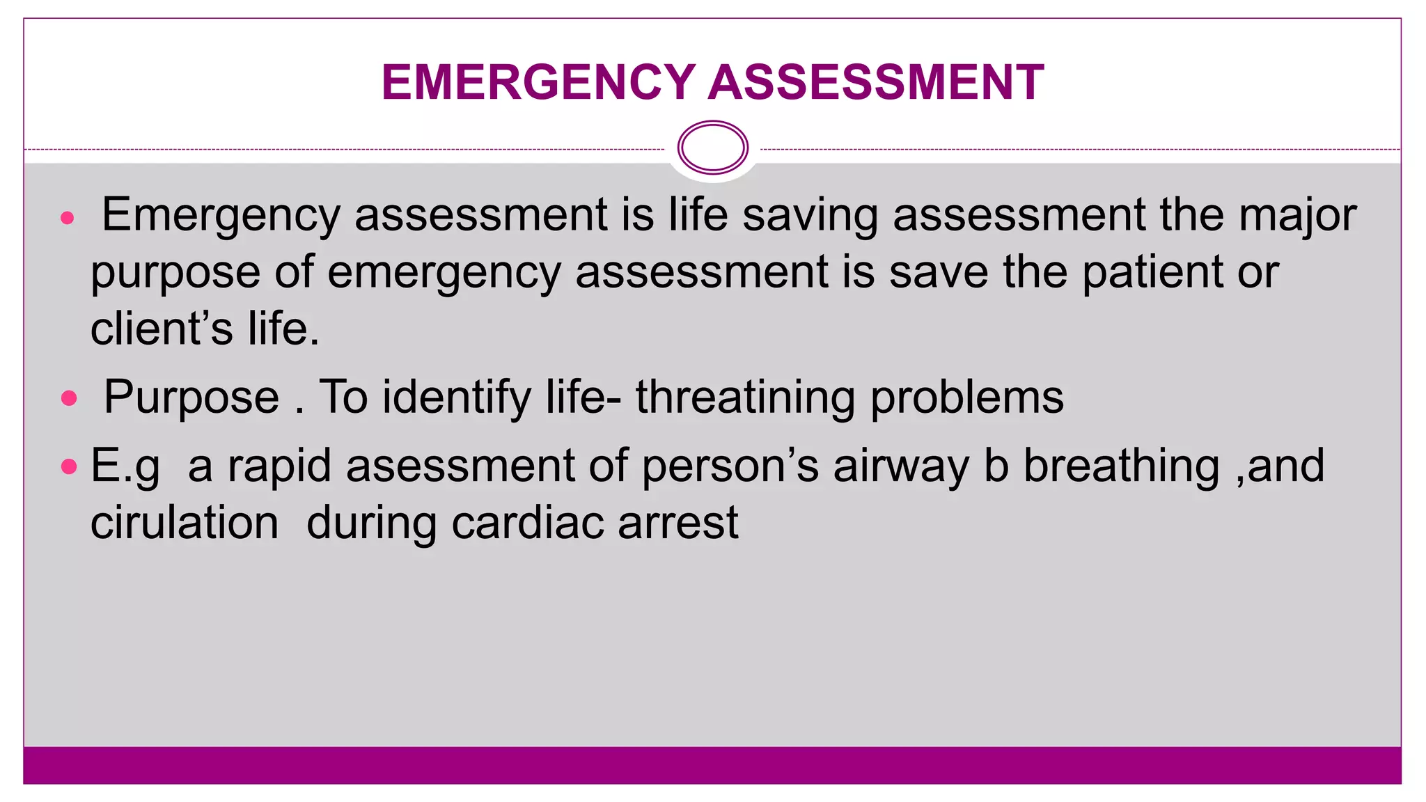 Nursing health assessment | PPTX
