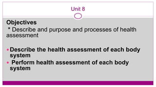 Nursing health assessment | PPTX