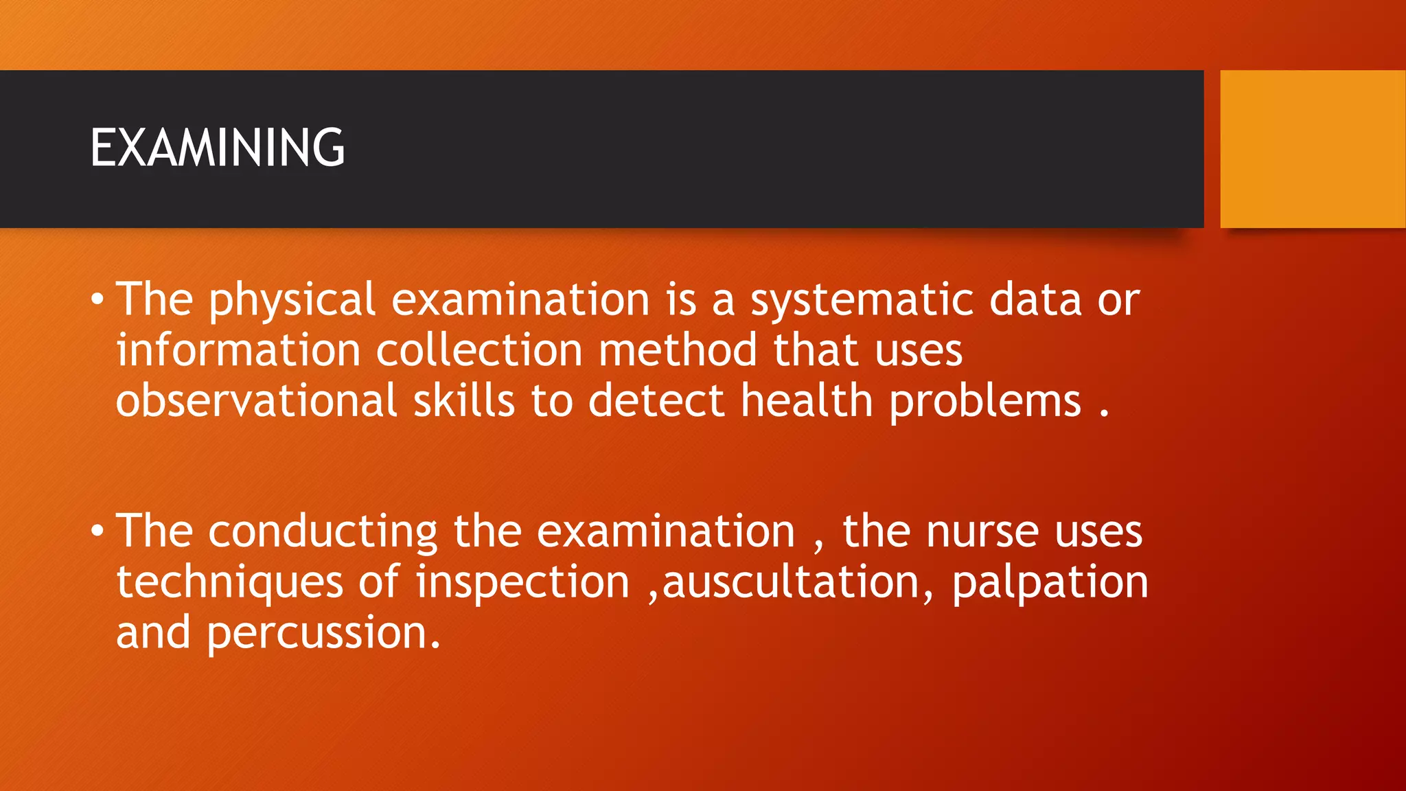 Healh assessment NURSING FOUNDATION | PPTX