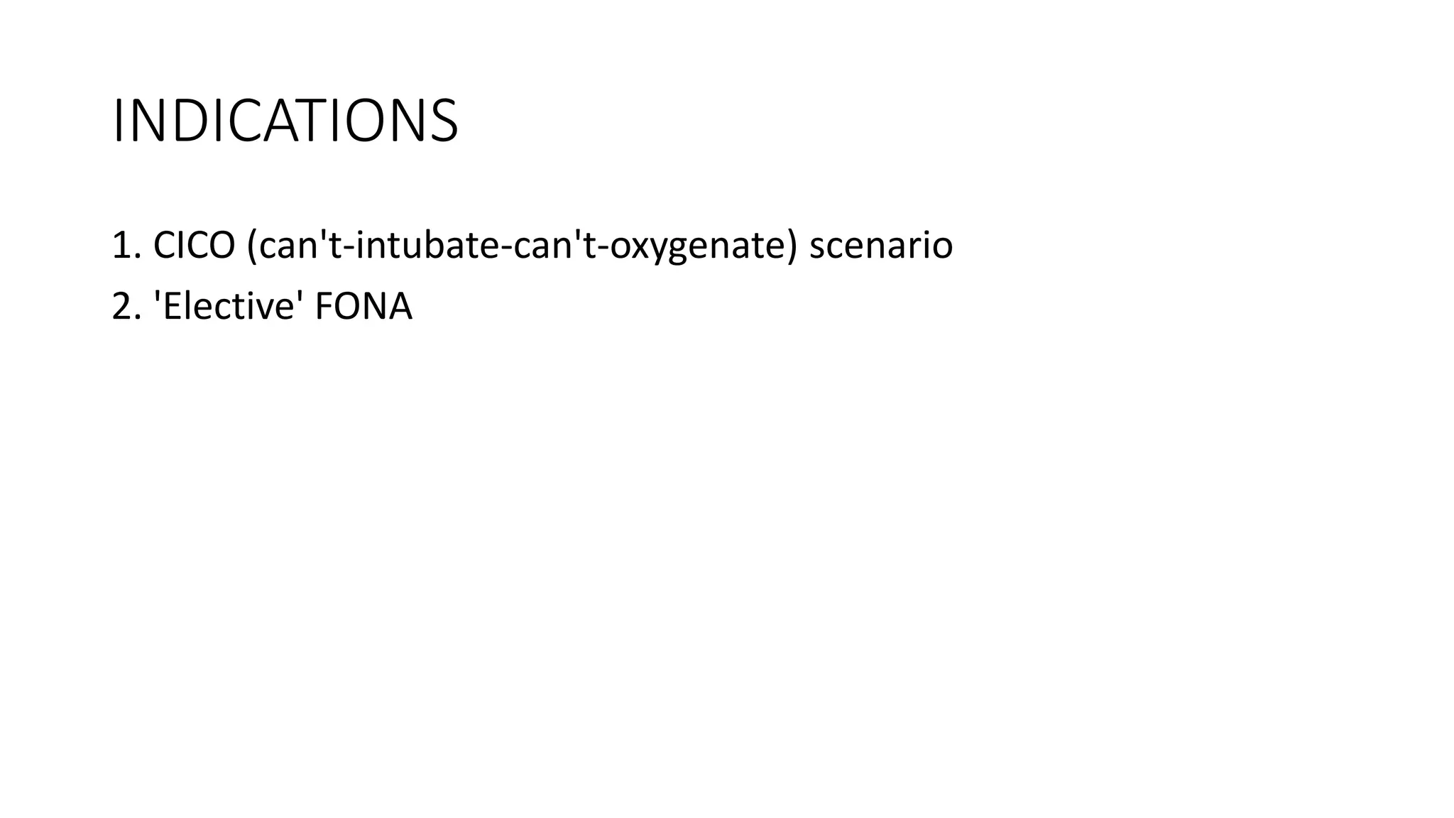 Front of neck access for difficult airway | PPTX