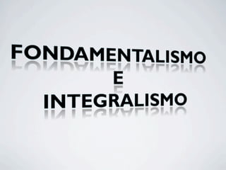 Fondamentalismo e integralismo | KEY | Christianity | Religion ...