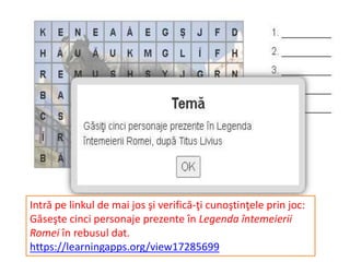 Fondarea Romei. Istorie și legendă.pptx