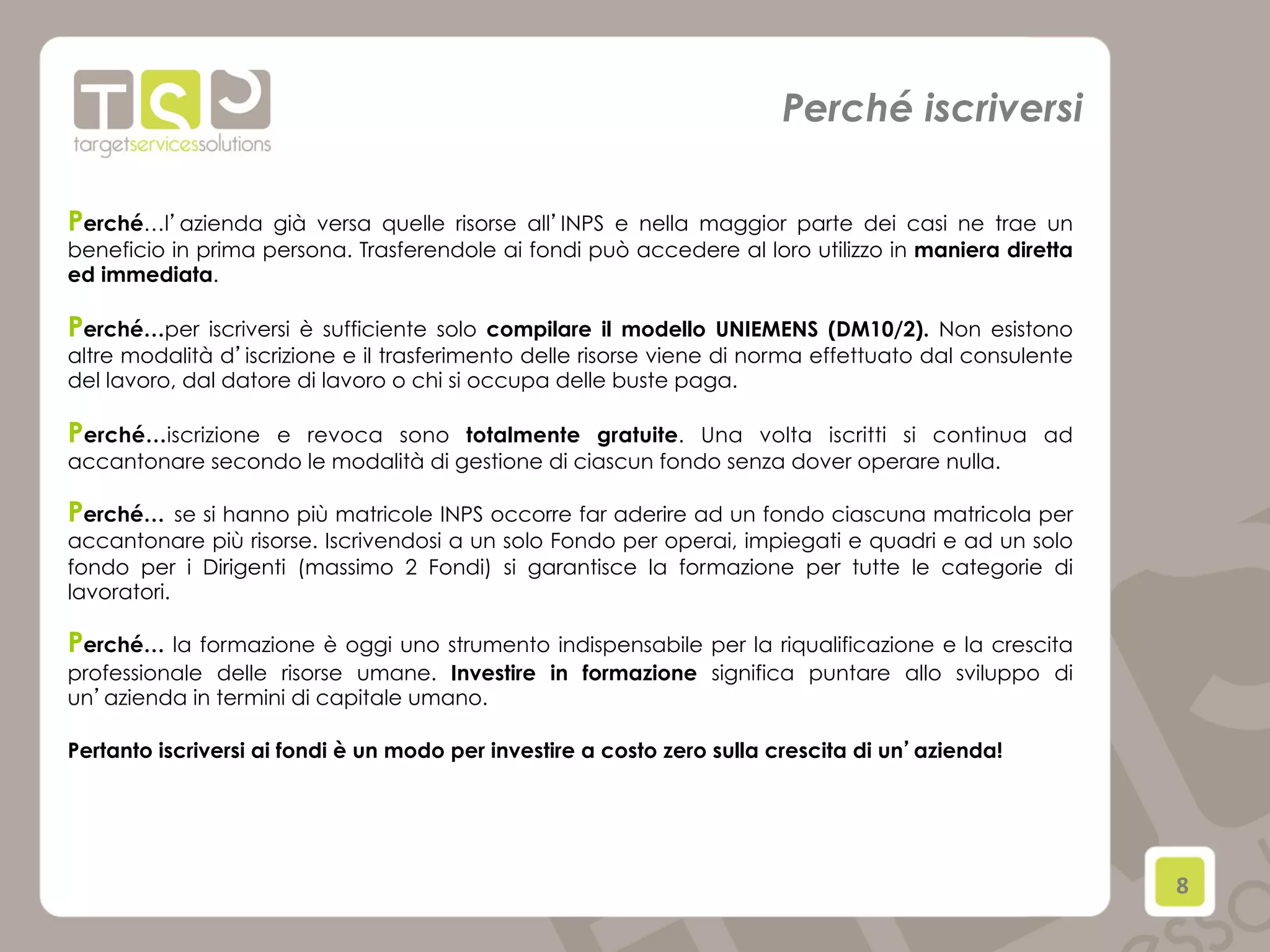Fondi interprofessionali e loro utilizzo : guida pratica | PDF