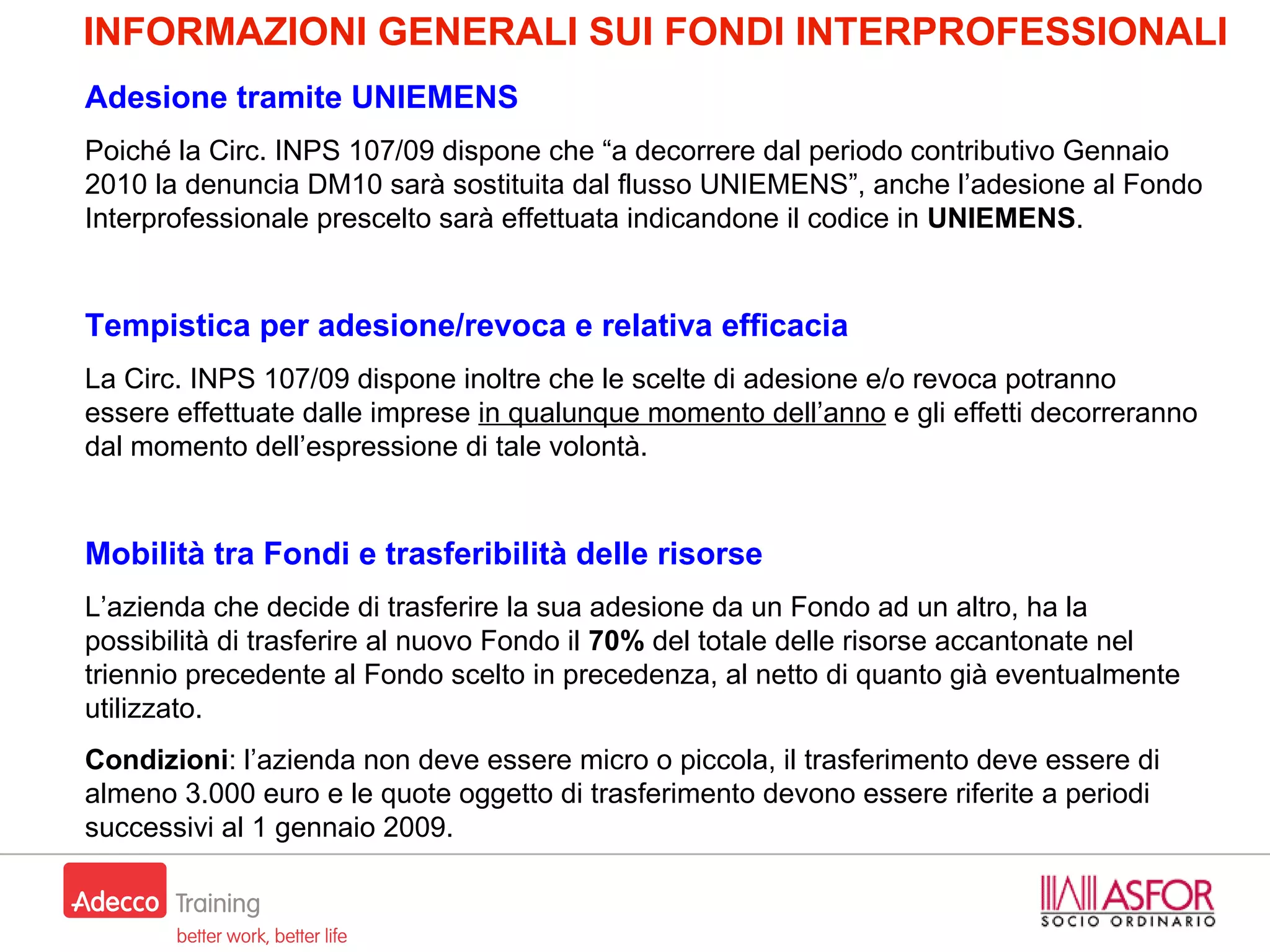 Fondimpresa E Fondirigenti | PPT
