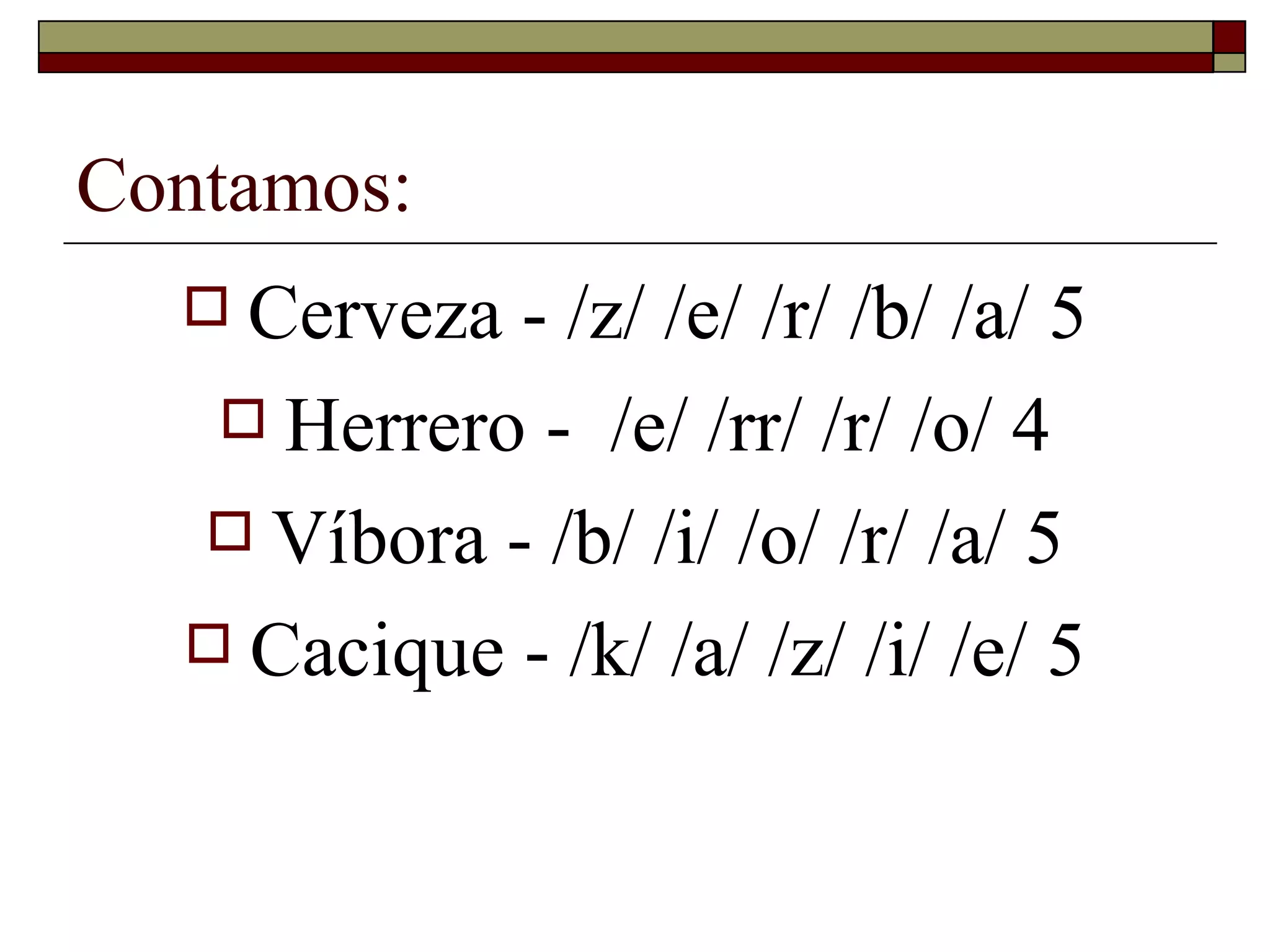 Fonemas, letras y sílabas | PPT