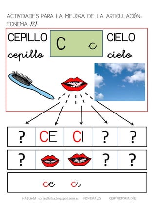 Proyecto HABLA-M: Fonema Z pdf | PDF