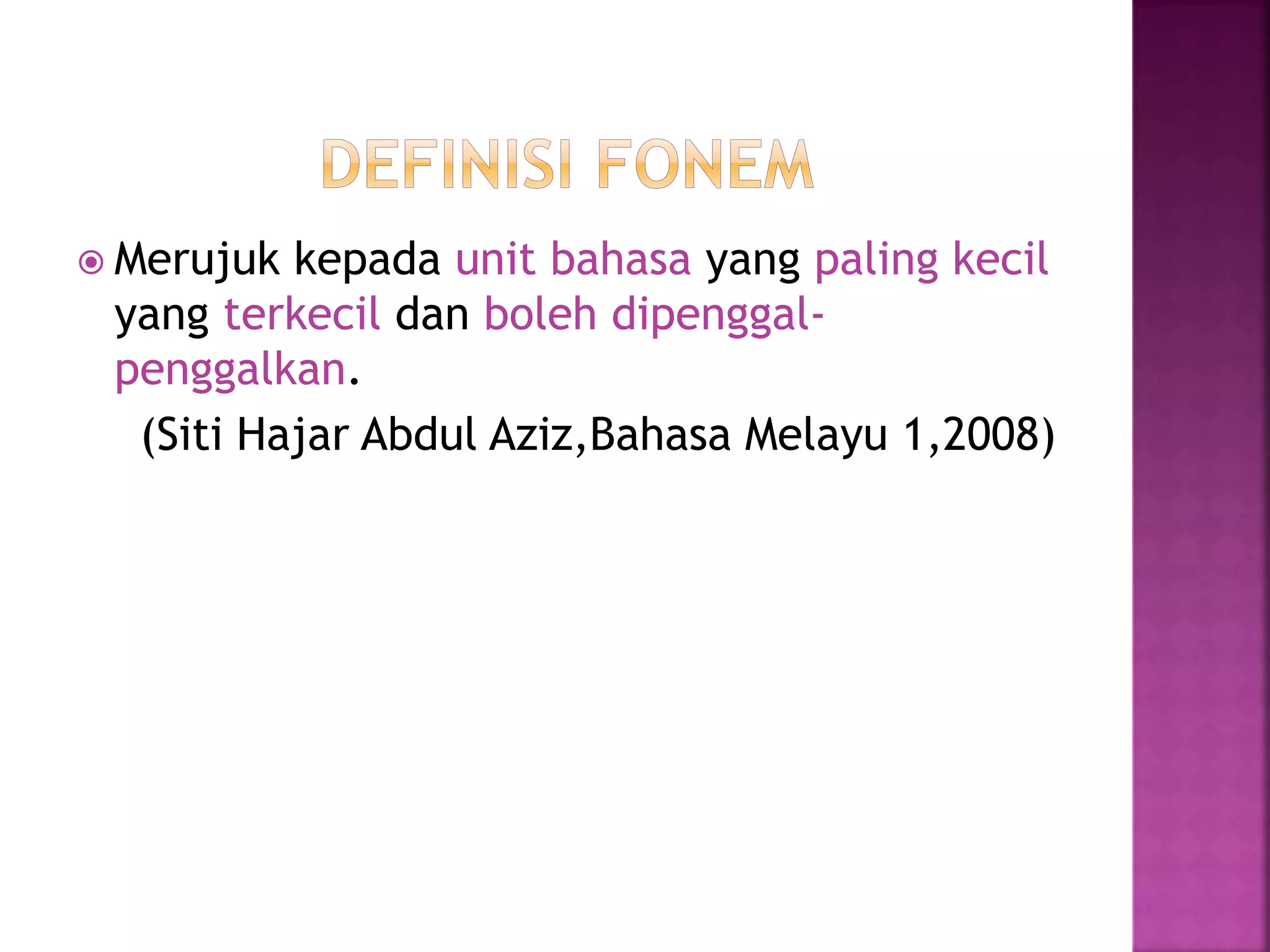 Fonem bahasa melayu | PPTX