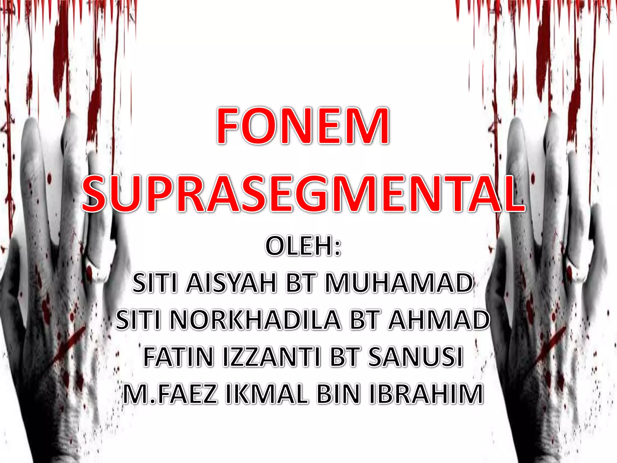 Fonem suprasegmental slide full | PPTX