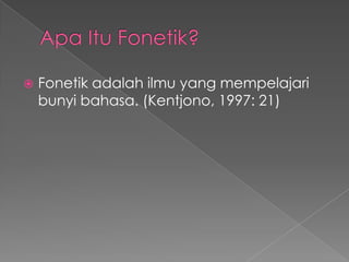 Fonetik | PPTX
