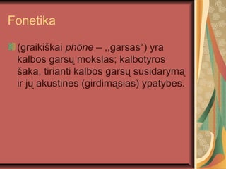 Fonetika | PPT