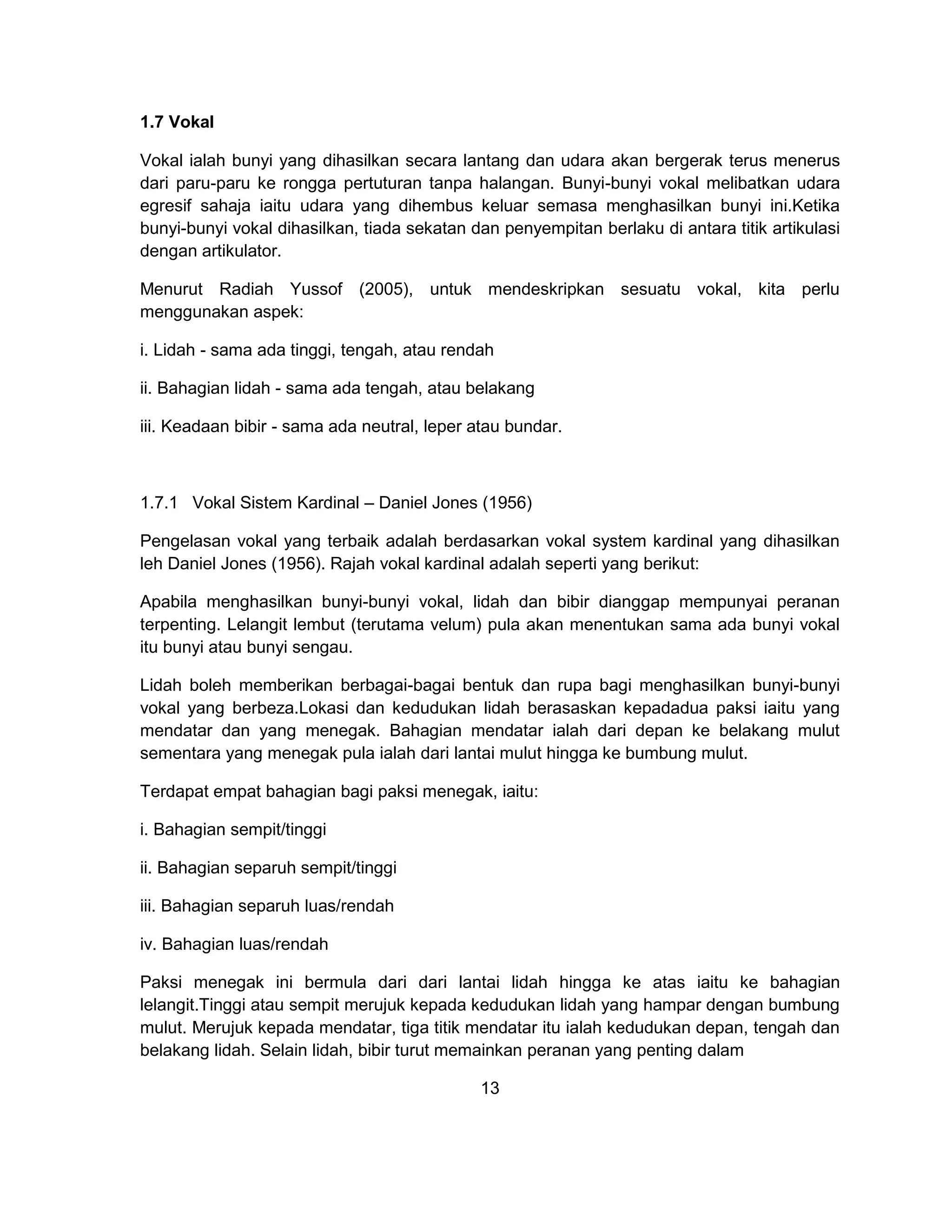 FONETIK DAN FONOLOGI (VOKAL & KONSONAN) | DOCX