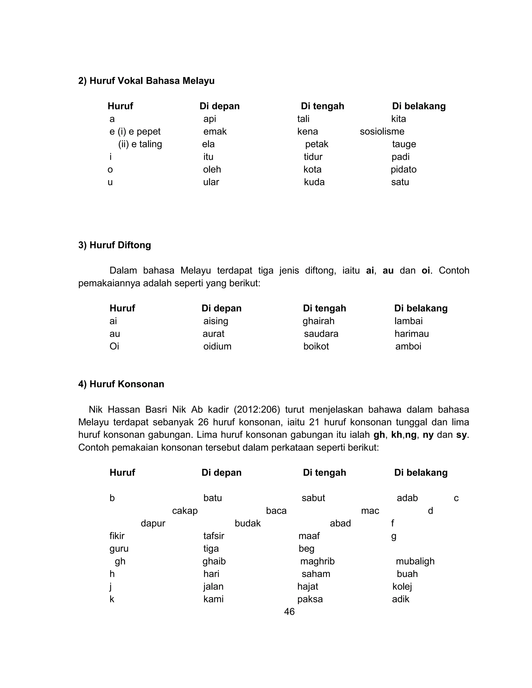 FONETIK DAN FONOLOGI (VOKAL & KONSONAN) | DOCX