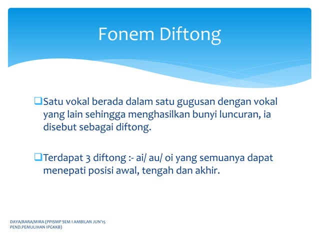 Konsep Fonetik dan Fonologi dan Fonem-fonem Dalam Bahasa Melayu | PPTX