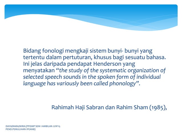 Konsep Fonetik dan Fonologi dan Fonem-fonem Dalam Bahasa Melayu | PPTX