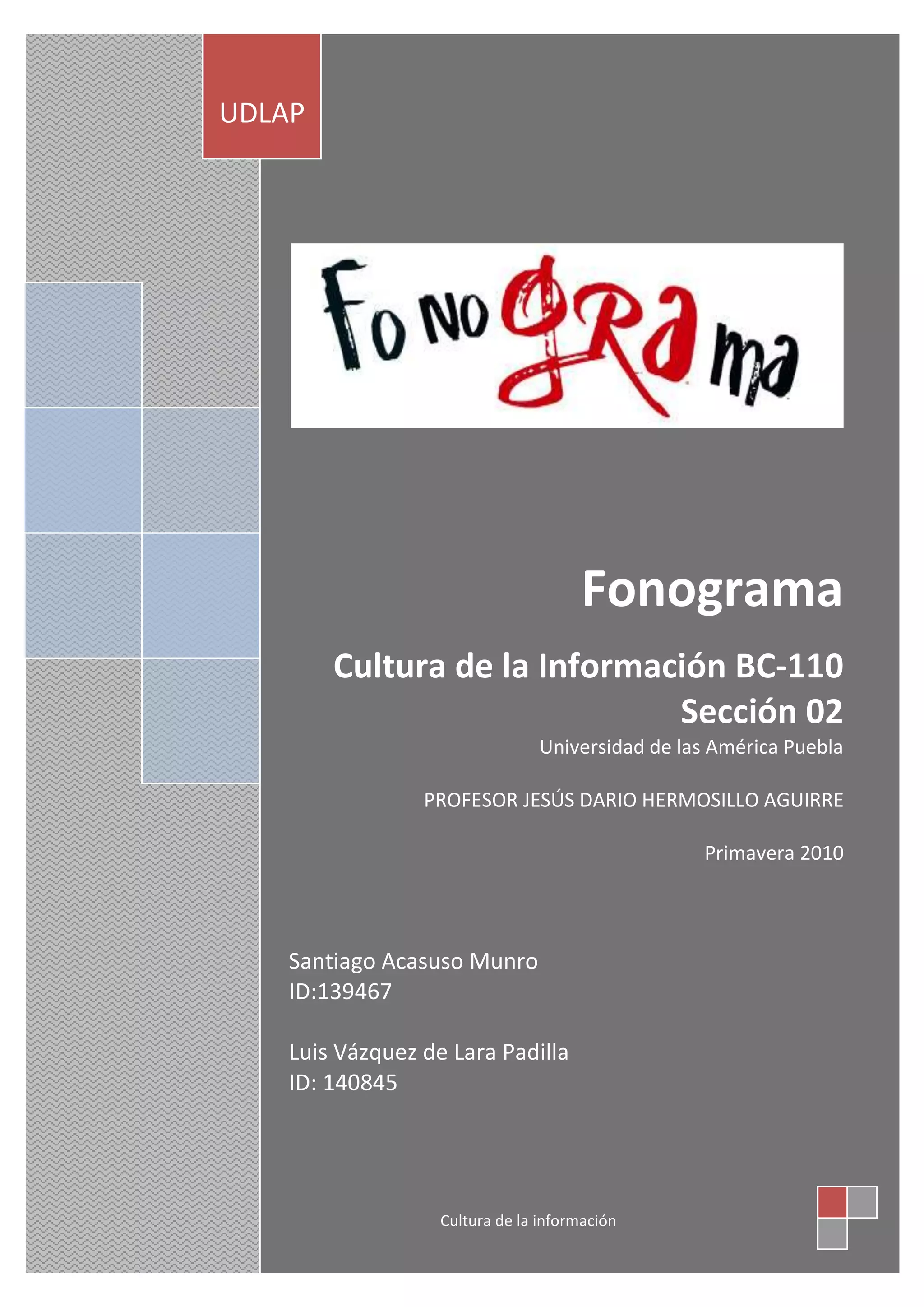 Fonograma | DOCX