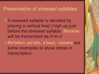 Fono II - role of stress.ppt