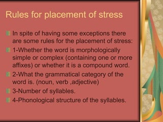 Fono II - role of stress.ppt