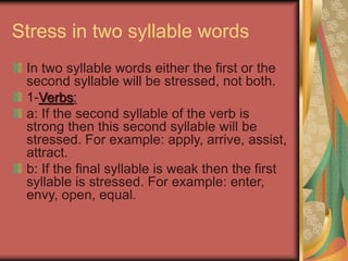 Fono II - role of stress.ppt