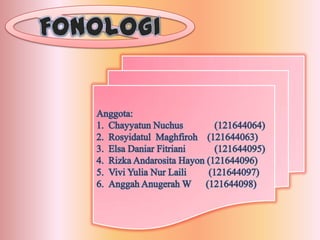 Fonologi | PPTX