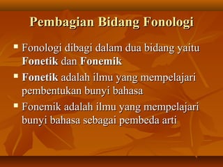 Fonologi | PPT