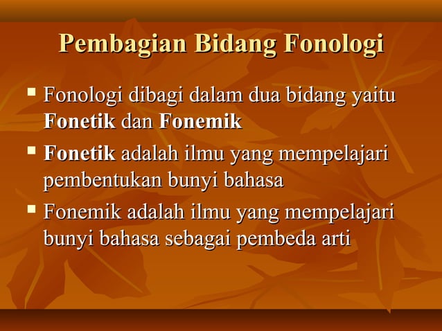 Fonologi | PPT
