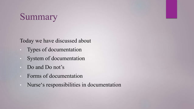 Nursing documentation ppt | PPTX