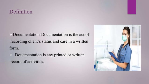 Nursing documentation ppt | PPTX