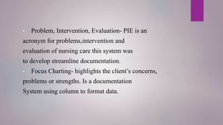 Nursing documentation ppt | PPTX