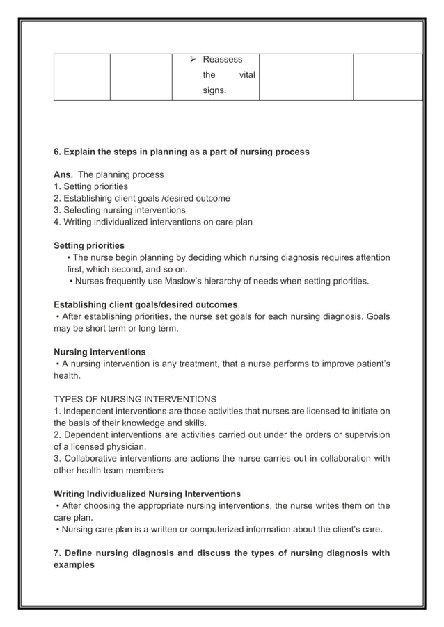 1ST YEAR B.SC NURSING FUNDAMENTAL NURSING BLUEPRINT QUESTION BANK ...
