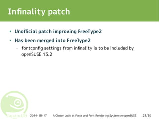 A Closer Look at Fonts and Font Rendering System on openSUSE | PDF