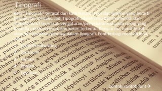 Contoh jenis-jenis huruf dari keluarga huruf | PPT