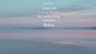 Contoh jenis-jenis huruf dari keluarga huruf | PPT