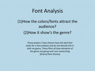 Font analysis | PPT