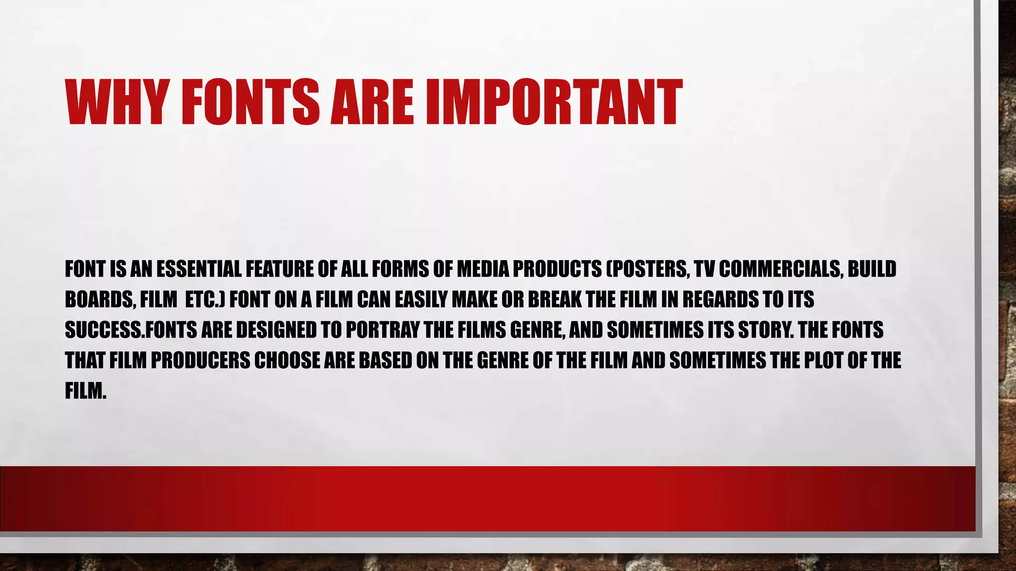 Font analysis | PPTX