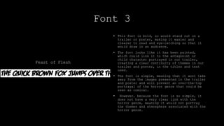 Font analysis | PPT