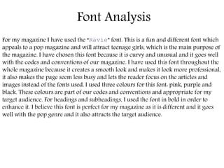 Font Analysis | PPTX