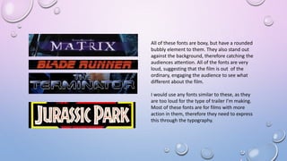 Font analysis | PPTX