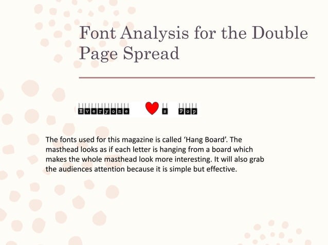 Font Analysis | PPT