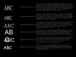 Font analysis | PPTX