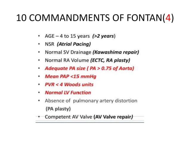 FONTAN CIRCUIT.pptx | Heart and Cardiovascular Diseases | Diseases and ...