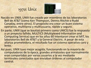 Evolucion de los sistemas operativos | PPTX