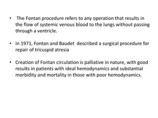 Fontan procedure | PPTX