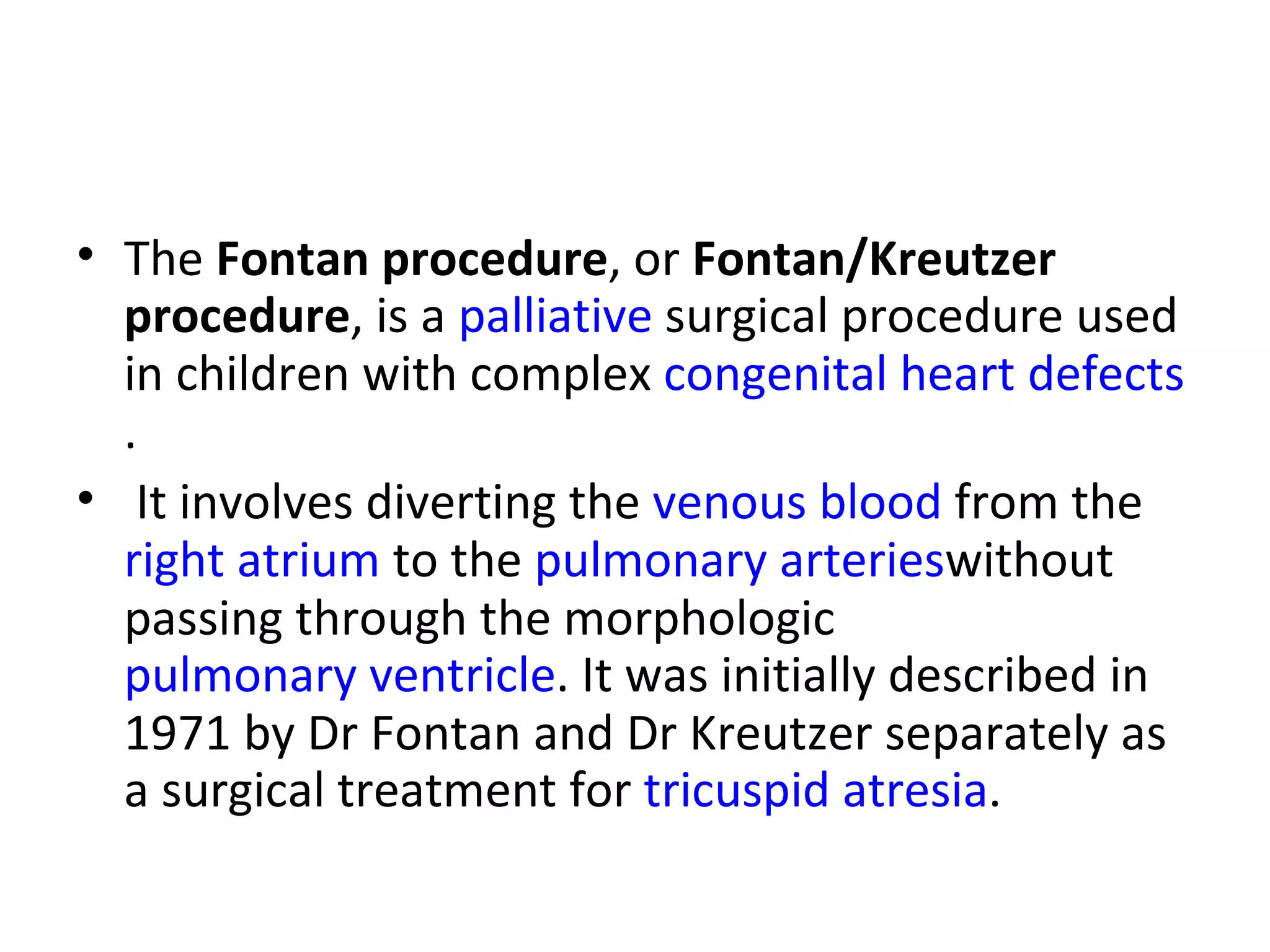 Fontan procedure | PPT