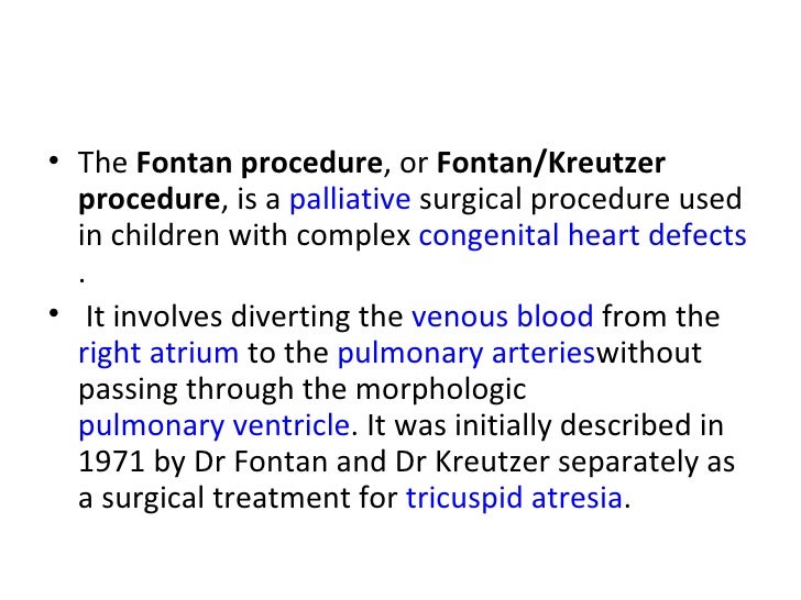 Fontan Procedure