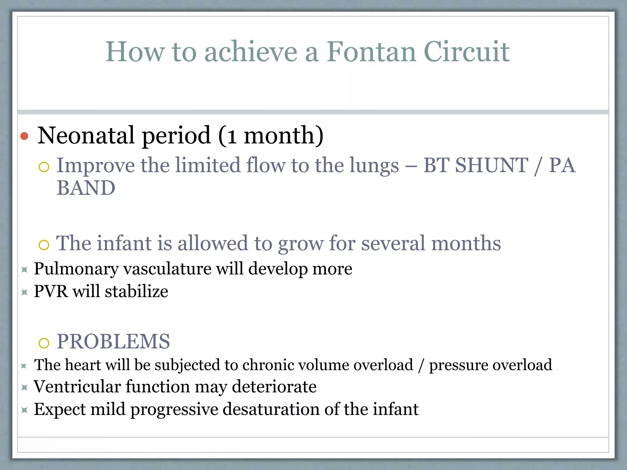 Fontan circulation | PPTX
