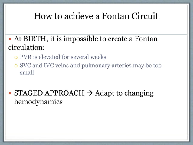 Fontan circulation | PPTX