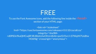 Font awesome | PPTX