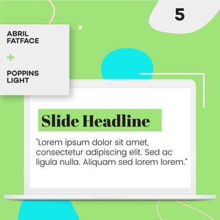 9 Google Font combinations to try on your presentations | PDF