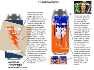 Font, copy and production development | PPT