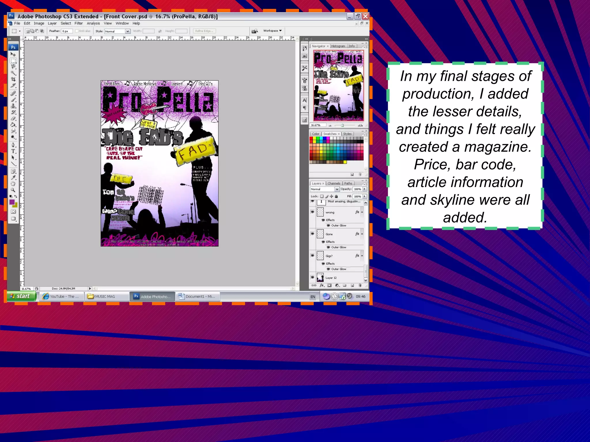Font Cover Progress Slide | PPT